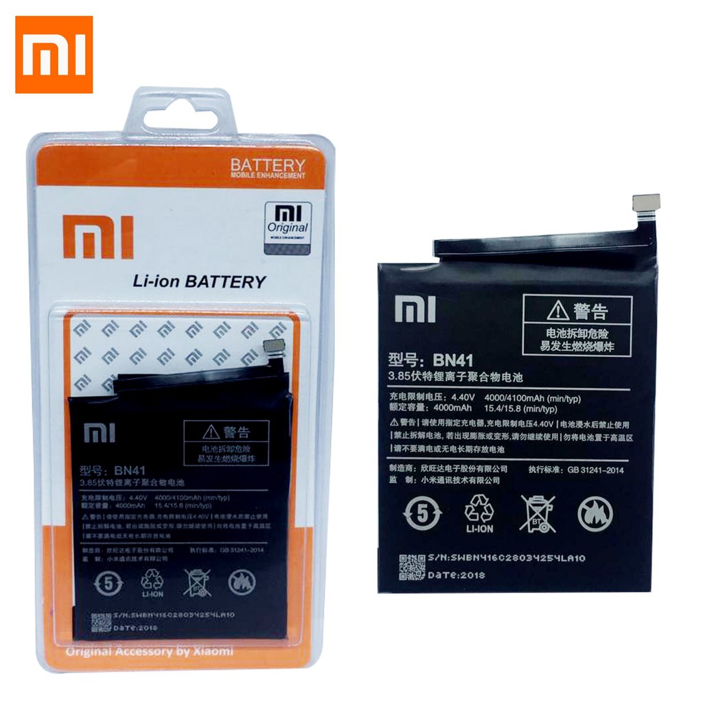 Jual BATTERY BATERAI BATRE XIAOMI REDMI NOTE 4 BN 41 ORIGINAL OEM ...