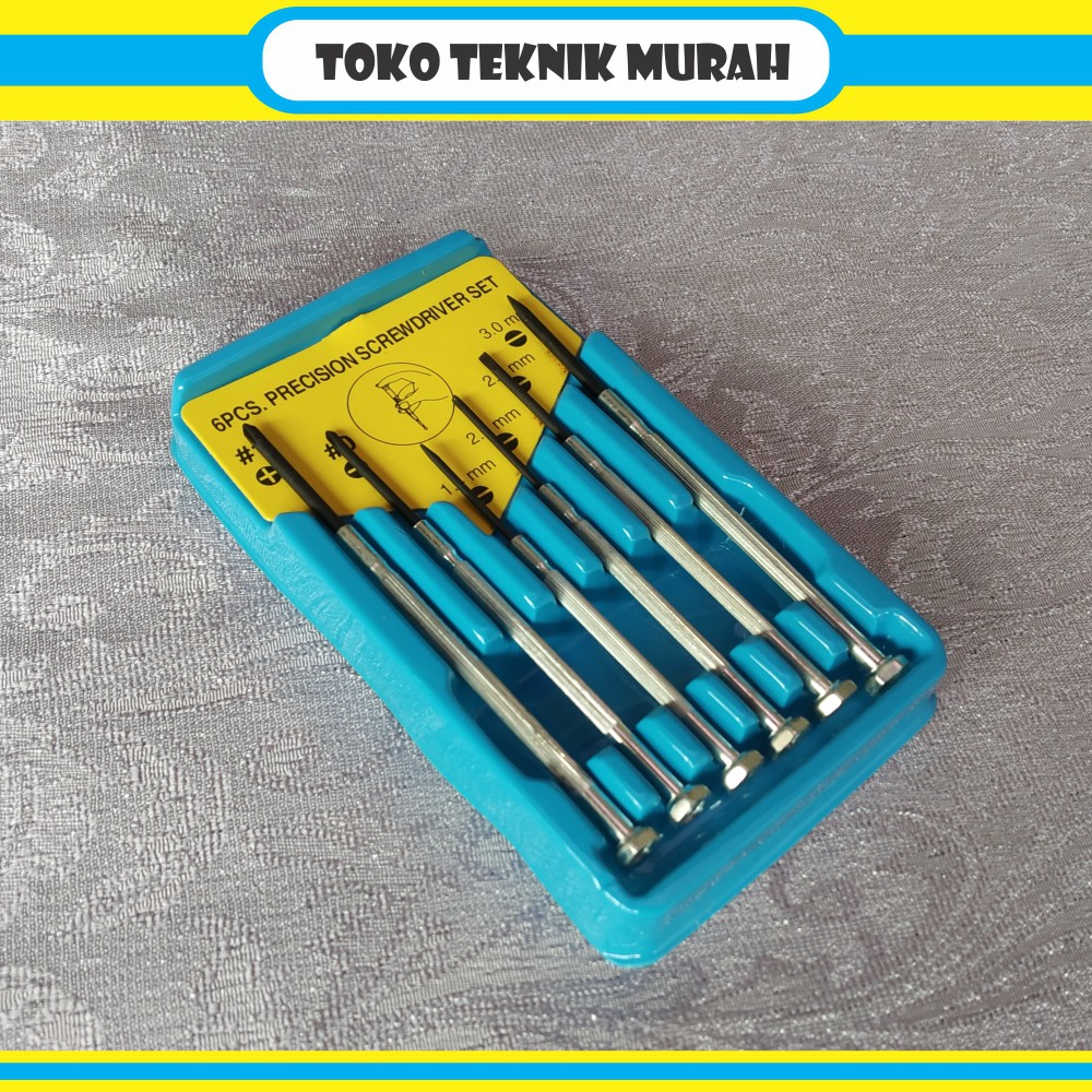 Jual Obeng Jam Set 6 Pcs / Obeng Mini / Obeng HP Plus Minus | Shopee ...