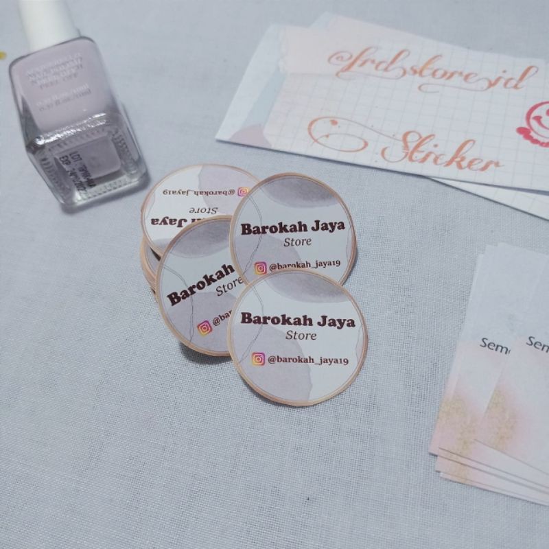 Jual Sticker logo olshop 35 pcs (3x 3 cm ) / stiker bisnis / stiker ...