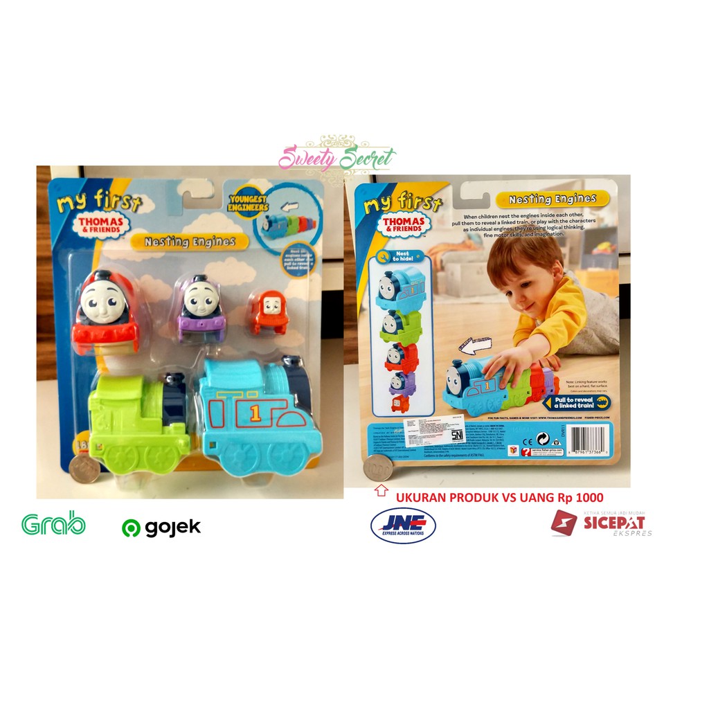 Jual Mainan Anak ORIGINAL My First Thomas & Friends Nesting Engines ...