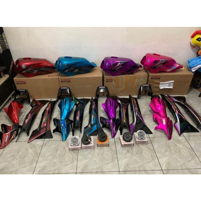 Jual body yamaha scorpio steko stiker hologram rekues warna | body ...