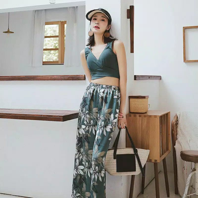 Jual 𝐑𝐄𝐀𝐃𝐘 𝐒𝐓𝐎𝐂𝐊 𝐒𝐀𝐅 - GAMORA green bikini set 3 pcs woman premium ...