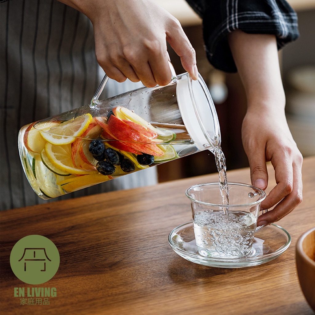 Jual EN LIVING Glass Water Pitcher 900ML / Pitcher Minuman / Teko Air ...