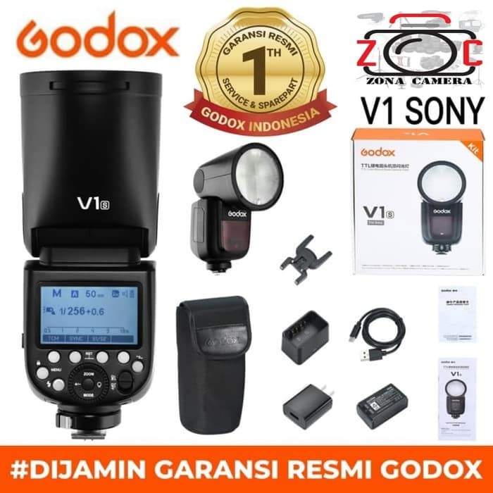 Jual Godox V1S Flash V1 Sony Kit Speedlite Lampu Strobis Lighting ...
