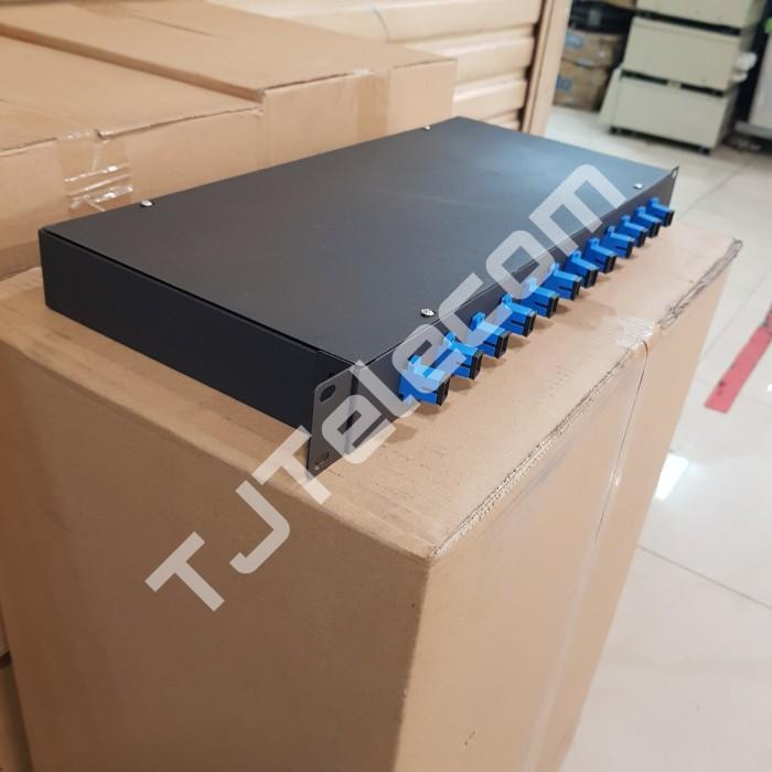 Jual OTB rack fiber optik 12 core / ODF rack 12 core SC upc ( hitam ...