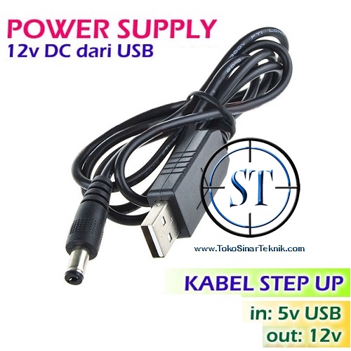Jual Kbel USB Power Supply Boost Line Dc 5V To 12v Step Up Converter ...