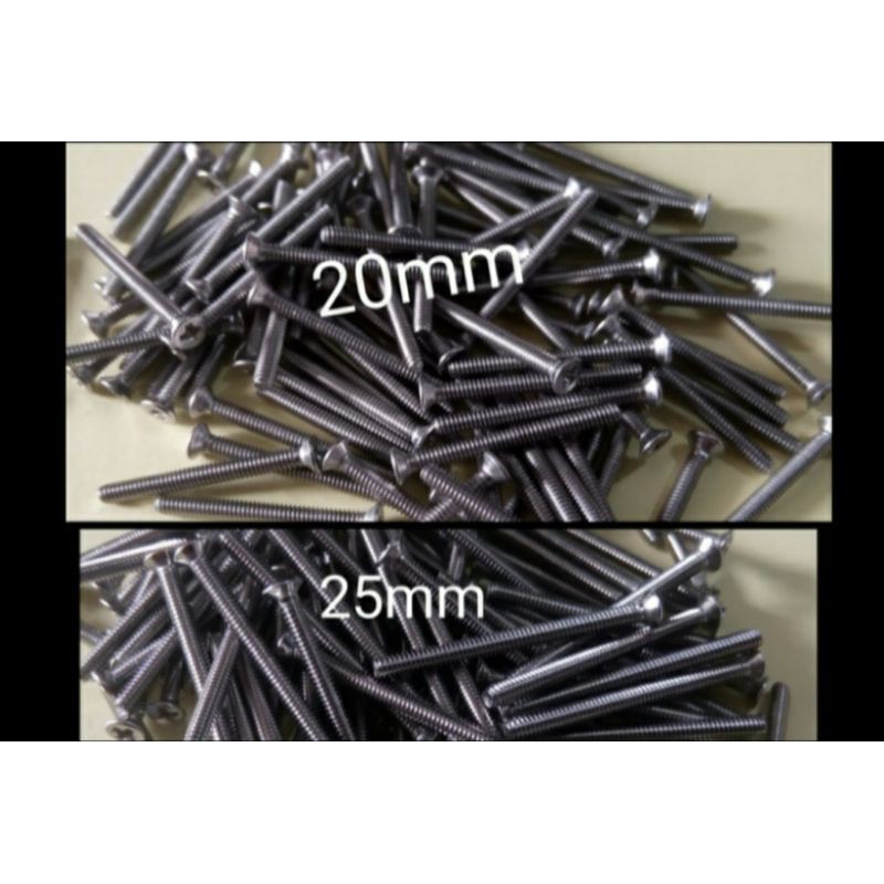 Jual Baut perseng baut tamiya stenles (100pcs)-25mm | Shopee Indonesia