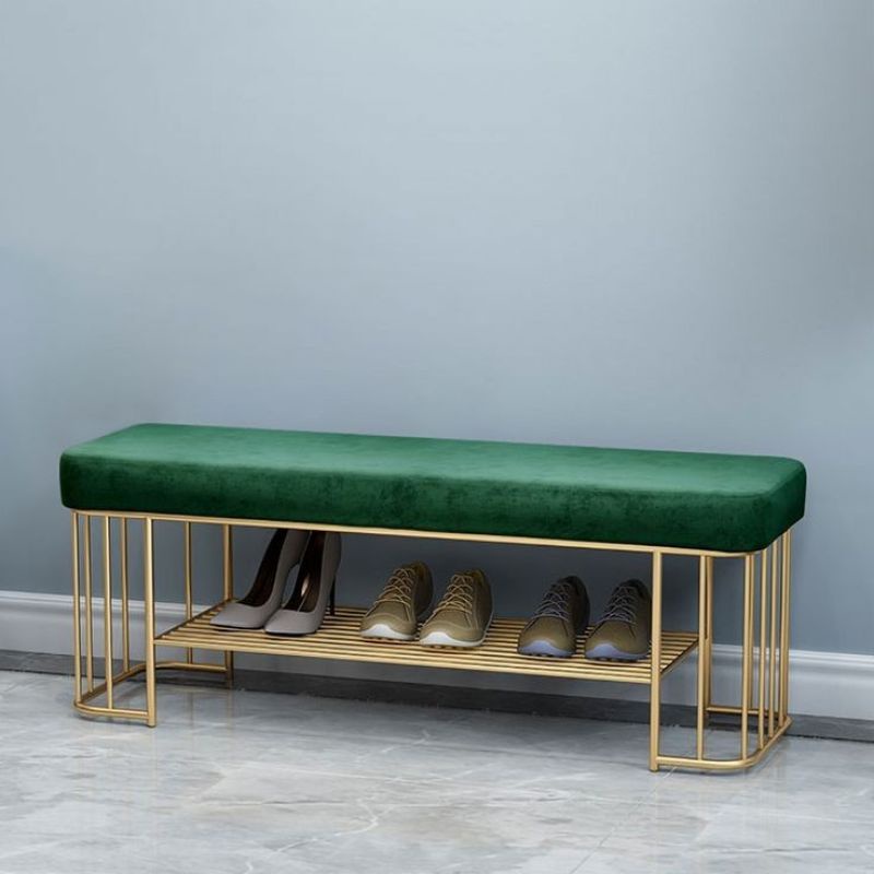 Jual sofa bench rak sepatu modeen besi gold,sofa minimalis stool ...