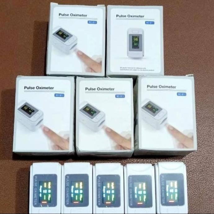 Jual fingertip pulse oximeter sp02 monitor led - original . | Shopee ...