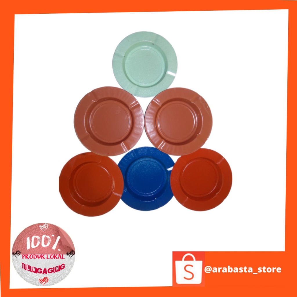 Jual Asbak stainless stell Besi puntung rokok Asbak aneka warna dan ...