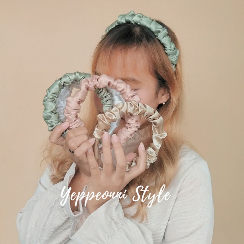 Jual Bando Scrunchie Anti Patah PREMIUM / bando nagita / Bando korea ...