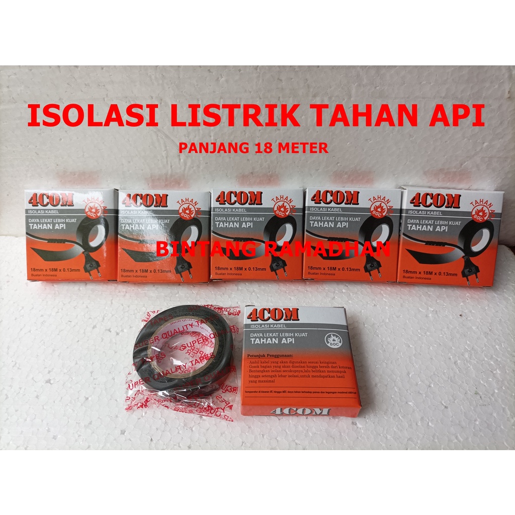 Jual ISOLASI KABEL LISTRIK TAHAN API - ISOLASI LISTRIK 18 METER TAHAN ...