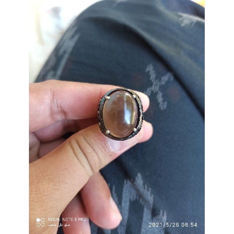 Jual Cimcin Batu Akik Solar Padang Ring Tambaga Hitam (N) | Shopee ...