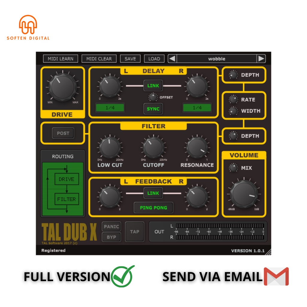 Jual TAL-Dub-X 1 VST Plugin special saturation stage and a high quality ...