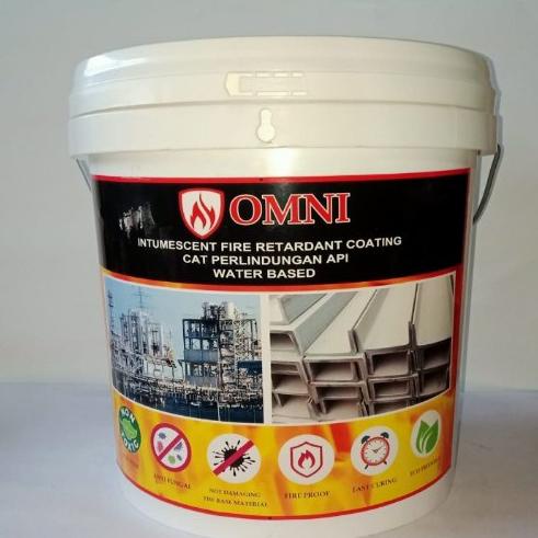 Jual Cat Anti Api OMNI / Cat Intumescent Fire Retardant Coating 10kg ...