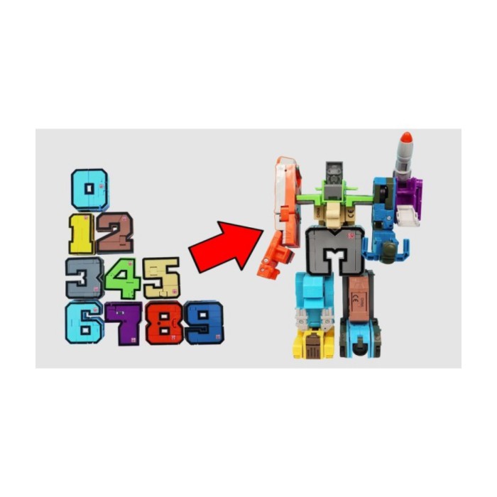 Jual Emco POCKET MORPHERS - Number 7 Robot Transformers Angka Combiner ...