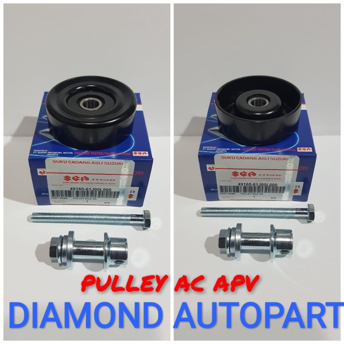 Jual DIAMOND PULLY PULLEY SETELAN AC TENSIONER APV TYPE ORI | Shopee ...