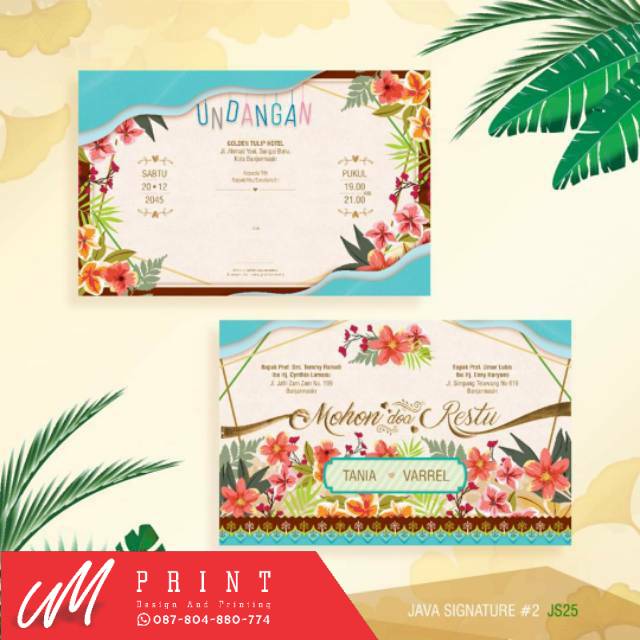 Jual UNDANGAN PERNIKAHAN MEWAH - UNDANGAN BLANGKO JAVA SIGNATURE POLY ...