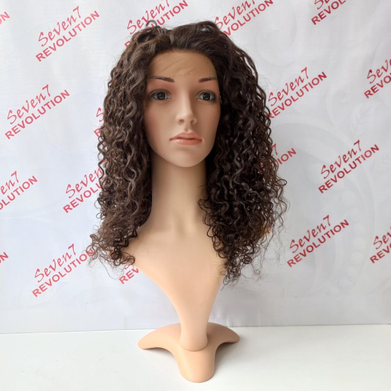 Jual Wig Rambut Asli/ Wig Human Hair Curly Hitam Natural (RJ852 ...