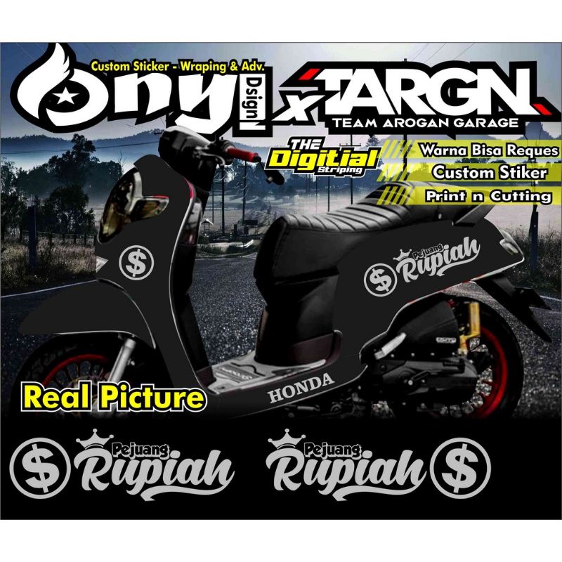 Jual Cutting Sticker SCOOPY PEJUANG RUPIAH | Shopee Indonesia
