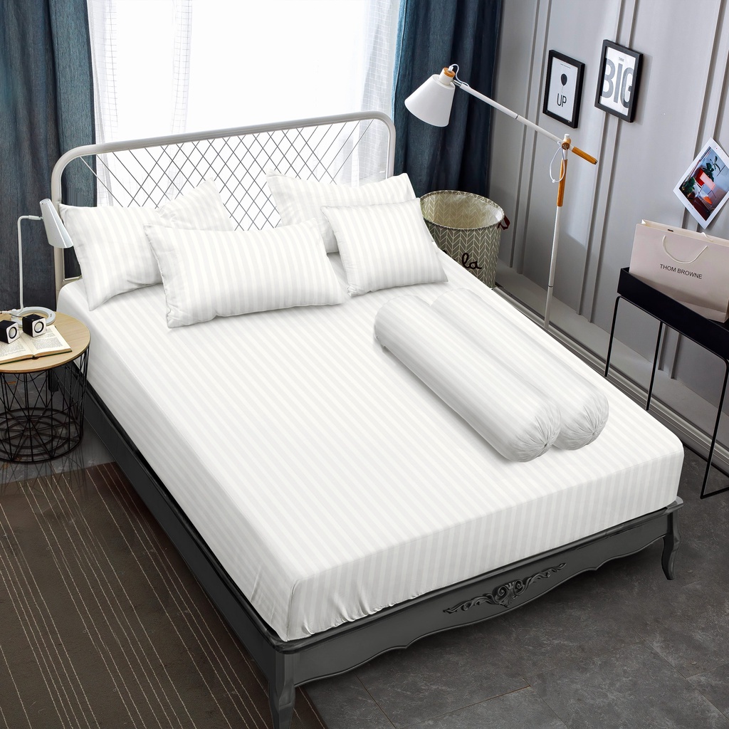 Jual Vallery Quincy - Sprei King 180x200 Tinggi 30 Bantal 4 Emboss ...