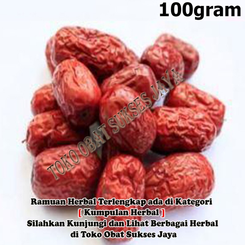 Jual [100gram] Angco / Hong Zao - Fructus Zizyphi Jujubae | Shopee ...
