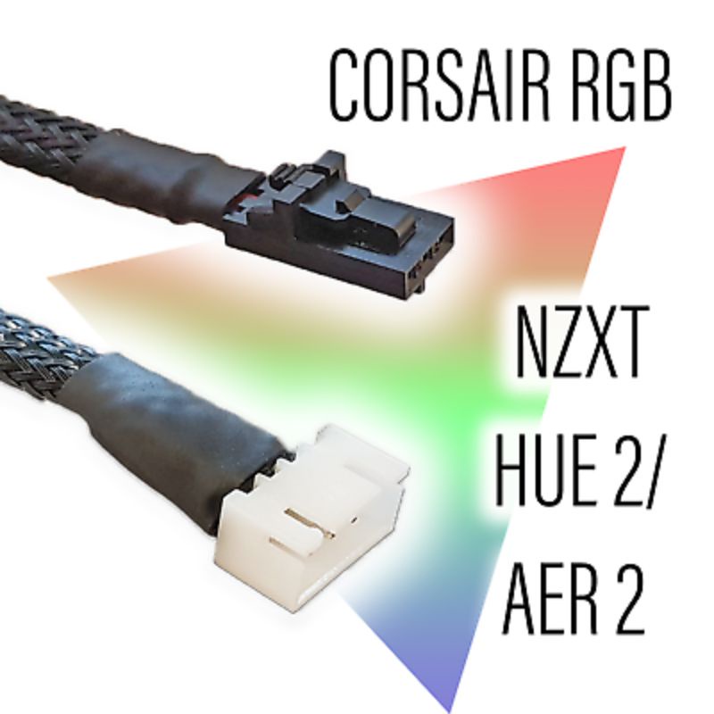 Jual Corsair RGB to NZXT HUE RGB 2/AER RGB 2 Adapter | Shopee Indonesia
