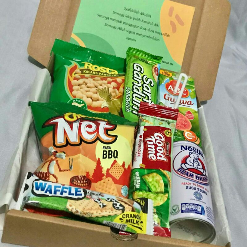 Jual Snack Box Hijau | Hadiah ultah/wisuda/anniversary | Shopee Indonesia