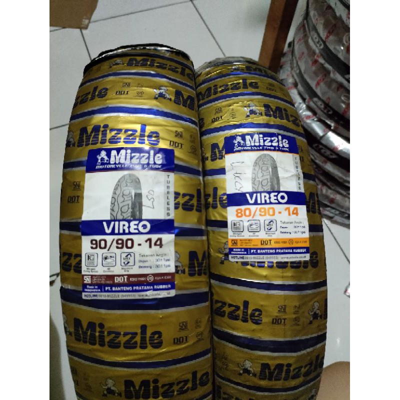 Jual Sepasang ban tubles depan belakang beat vario mizzle | Shopee ...
