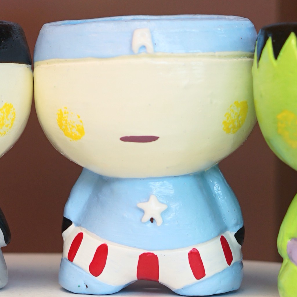 Jual POT LUKIS SUPER HERO CAPTAIN AMERICA GERABAH TANAH LIAT TERRACOTTA ...