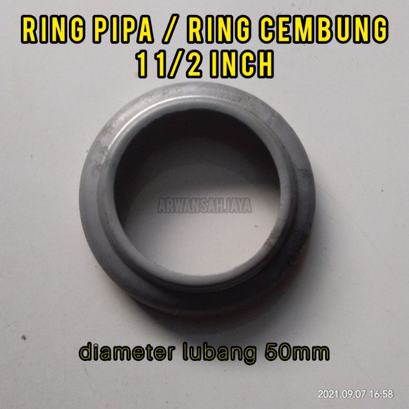 Jual RING PIPA / TAPAK PIPA / RING CEMBUNG 1 1/2 Inch | Shopee Indonesia