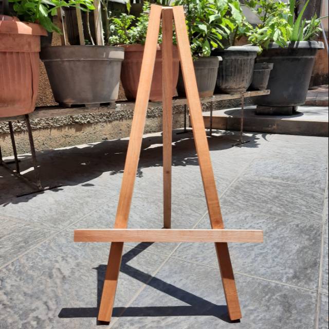 Jual STANDING KAYU/ MINI EASEL / STAND FRAME UK 50 CM | Shopee Indonesia