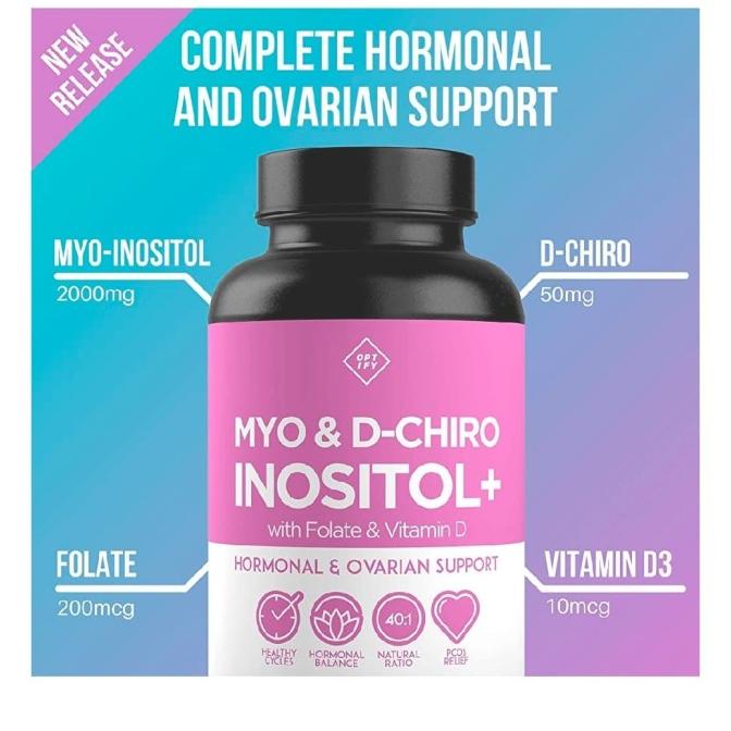 Jual Optify Myo-Inositol and D-Chiro Inositol Plus Folate & Vitamin D ...
