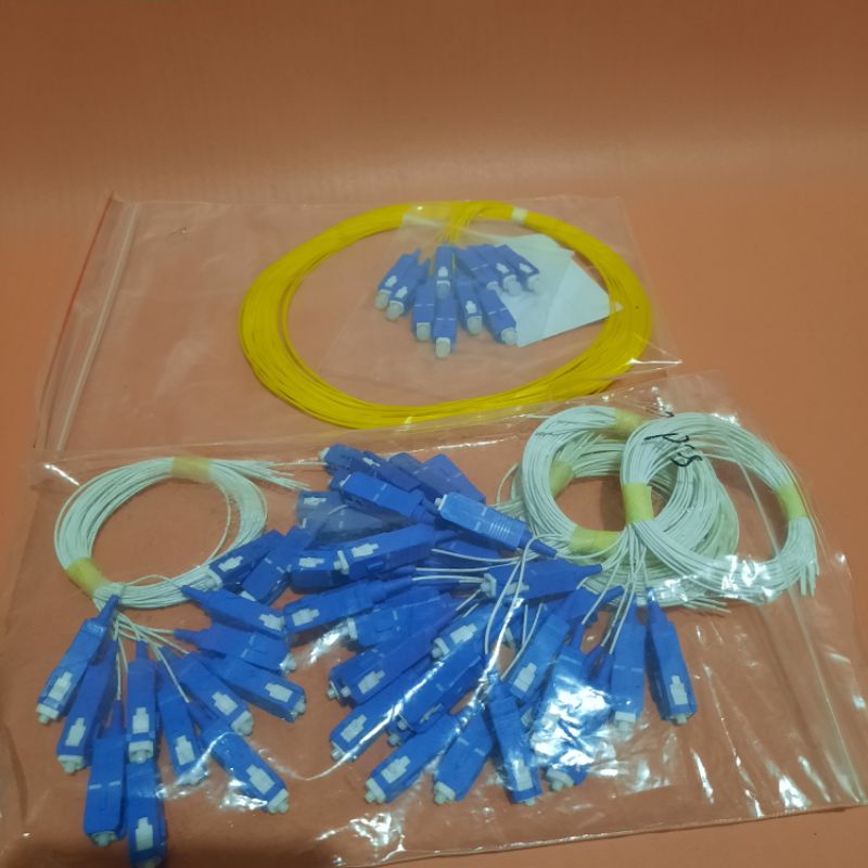 Jual Kabel Pigtail SC UPC Biru Kabel Fiber Optik Optic BUKAN Patch Cord ...