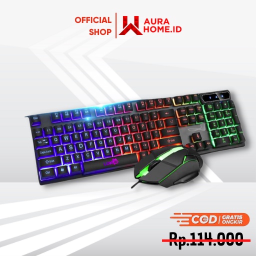 Jual Gaming Keyboard LED with Mouse Multimedia / Keyboard Kibord Keypad ...