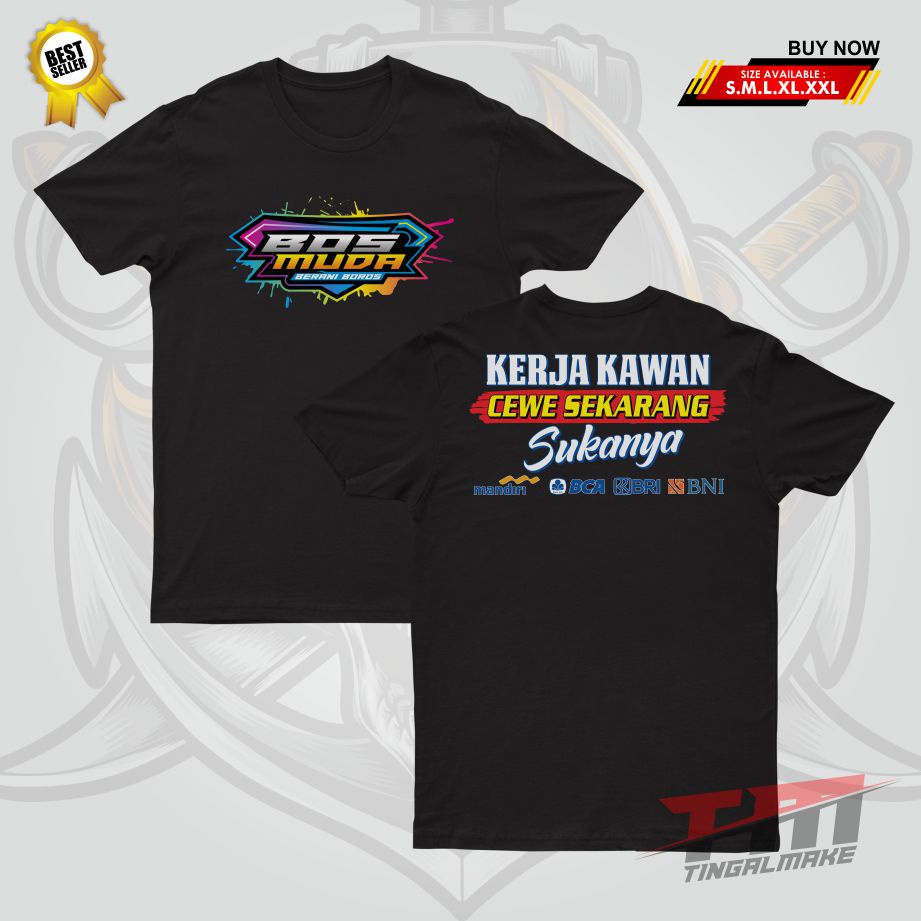 Jual DTF | Kaos Bos Muda Unisex | Kaos Kerja Kawan | Sablon Digital ... Jual DTF | Kaos Bos Muda Unisex | Kaos Kerja Kawan | Sablon Digital ...