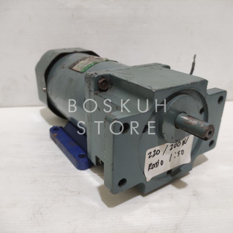 Jual 3phase/220V AC GEARBOX MOTOR 200W ratio 1:50/27rpm | Shopee Indonesia