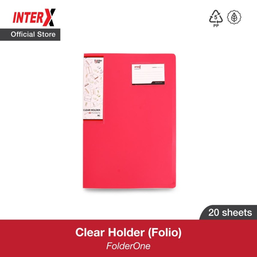 Jual Clear holder 20 lembar FOLIO F4 / dokumen keeper folio F4 folder ...