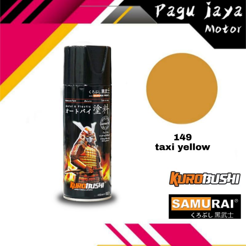 Jual samurai paint taxi yellow kuning 149 cat semprot spray pilox pilok ...