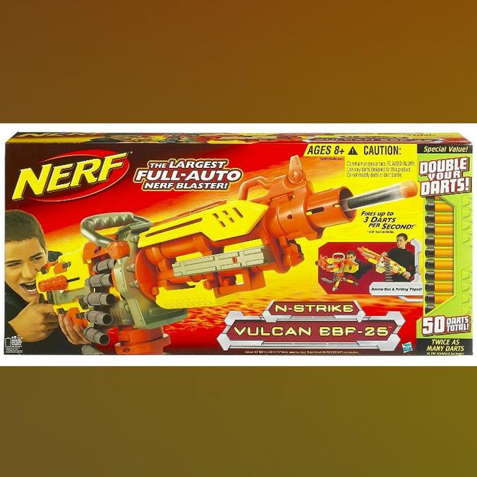 Jual Nerf N-Strike Vulcan Ebf-25 Machine Gun Dart Blaster Yellow ...
