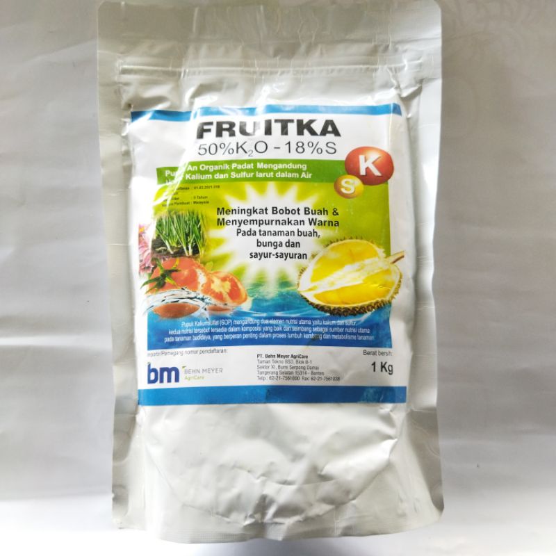 Jual Pupuk buah FRUITKA 1kg. pupuk buah kalium sulfat, cocok untuk ...