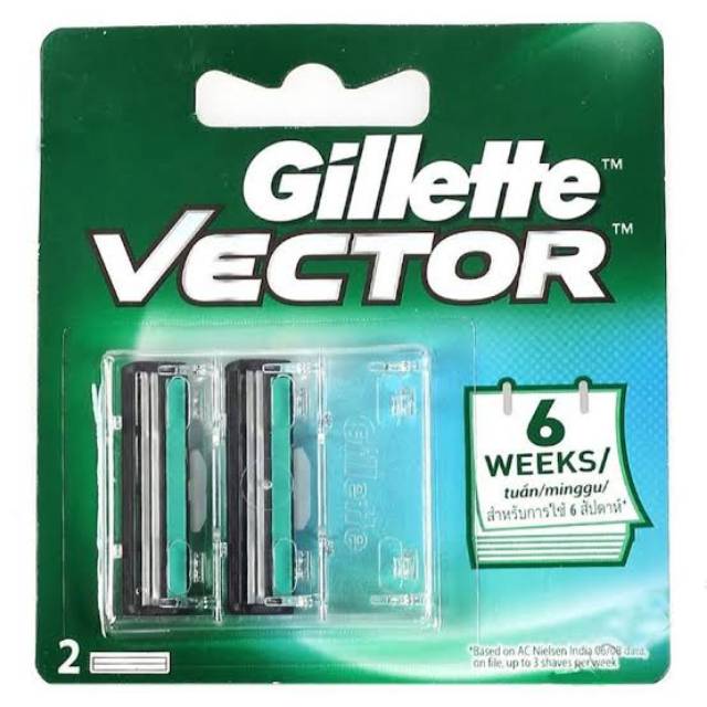 Jual Gillette Vector Refiils Cartridges for 6 We eks | Shopee Indonesia