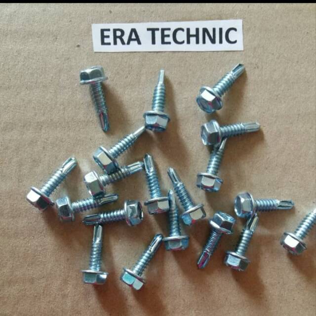 Jual Baut Roofing / Sekrup Roofing / Baut Baja Ringan ukuran 2 cm ...