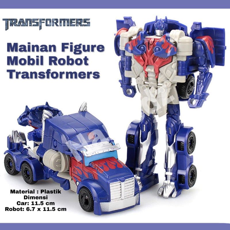 Jual Mainan Robot Transformers Optimus Prime Mini Figure | Shopee Indonesia