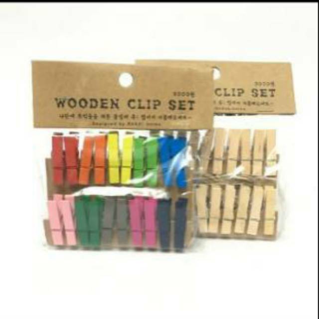Jual Klip Foto / Foto Klip / Jepitan Foto Kayu / Wooden Photo Clip ...
