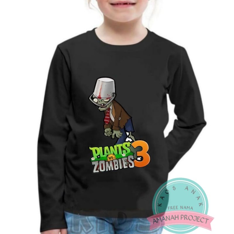 Jual BAJU ANAK LENGAN PANJANG PLANTS VS ZOMBIE BAHAN PREMIUM | Shopee ...