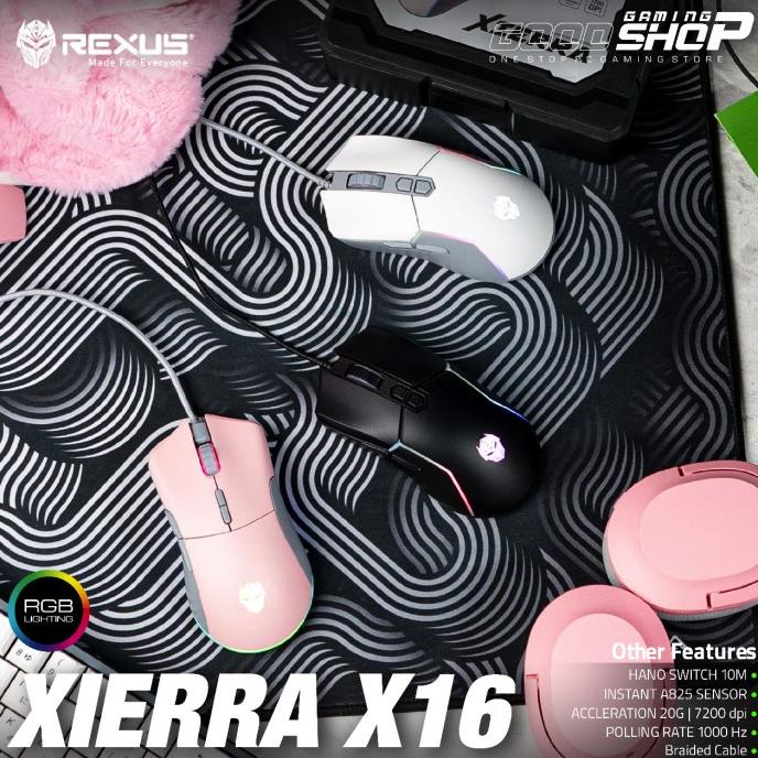 Jual Rexus Xierra X16 RGB - Gaming Mouse | Shopee Indonesia