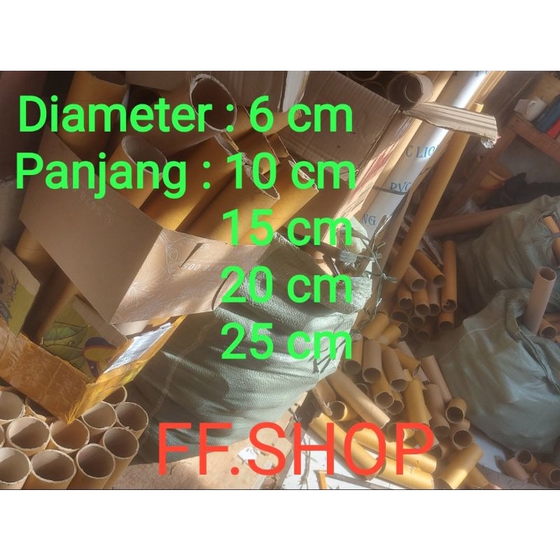 Jual Selongsong/Bobin/Paper Core/Cones Dm 6 x 10,15,20,25cm | Shopee Indonesia