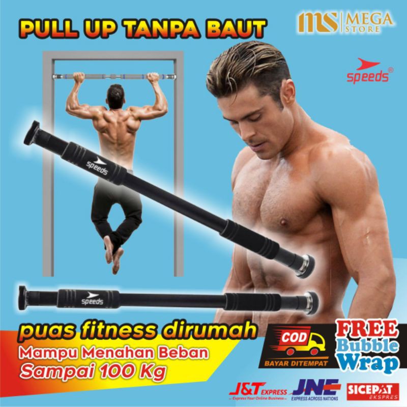 Jual Alat Pull Up Pintu Pull Up Bar Tanpa Baut Alat Olahraga Alat ...