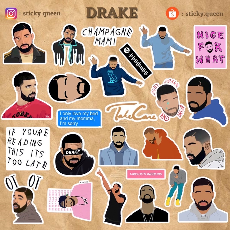 Jual STICKER TUMBLR DRAKE | Shopee Indonesia
